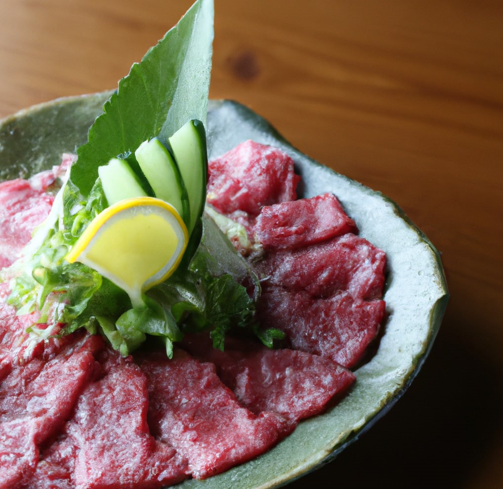 Beef carpaccio,Japanese-style | AH7.fit™